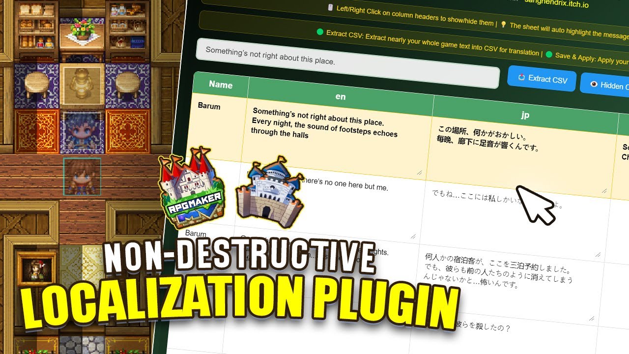 A smarter way to localize your RPG Maker game in 2025 - RPG Maker MV/MZ plugin