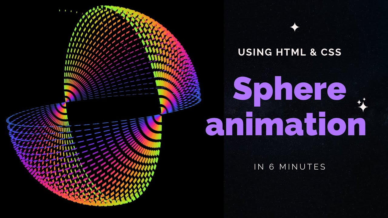 Sphere animation using CSS in 6 Minutes