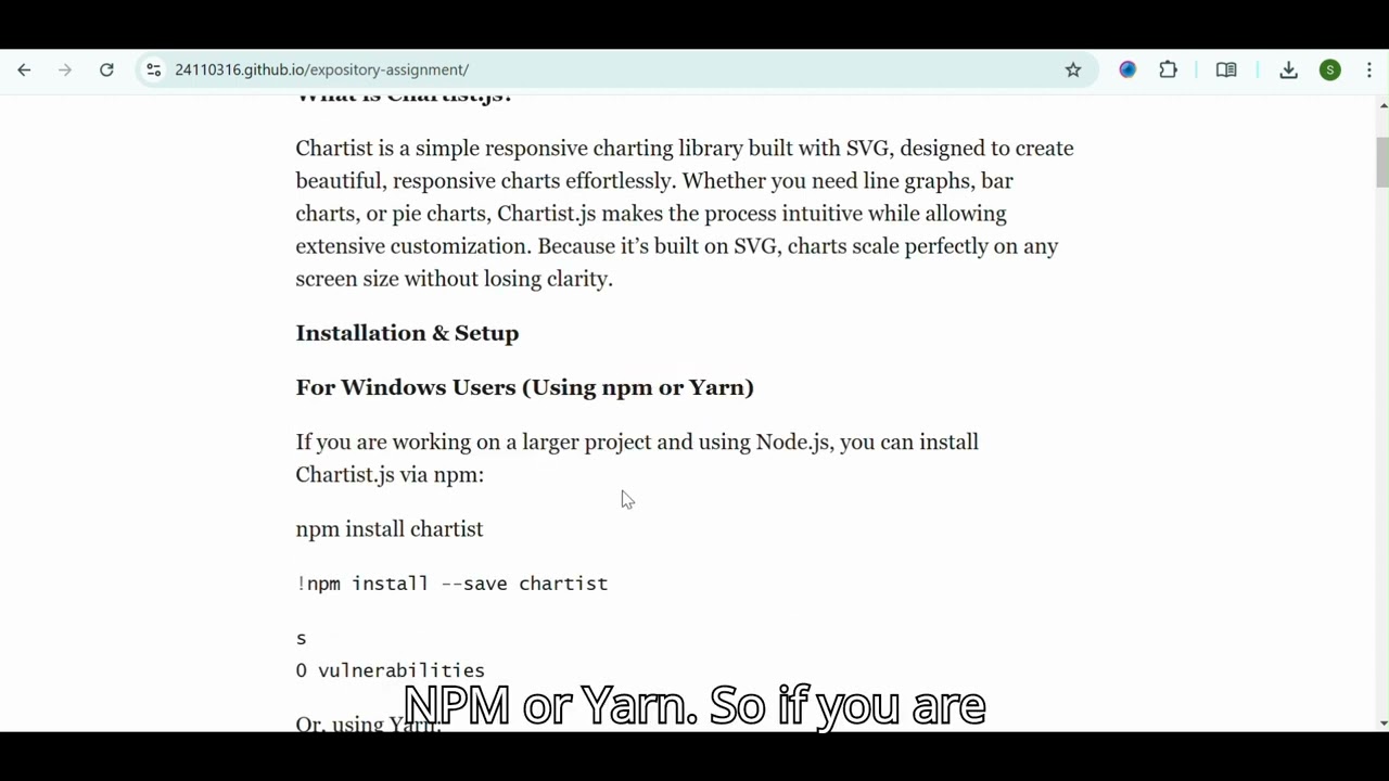 Tutorial on Chartist.js