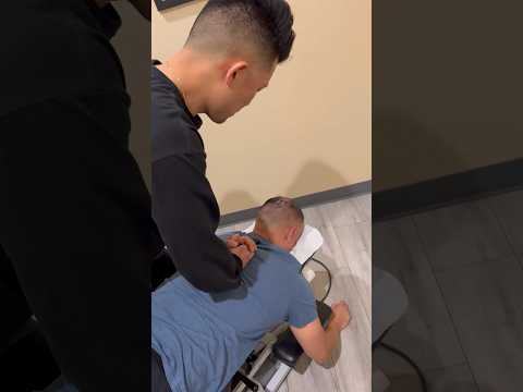 He was making *Funny* Noises while getting adjusted!