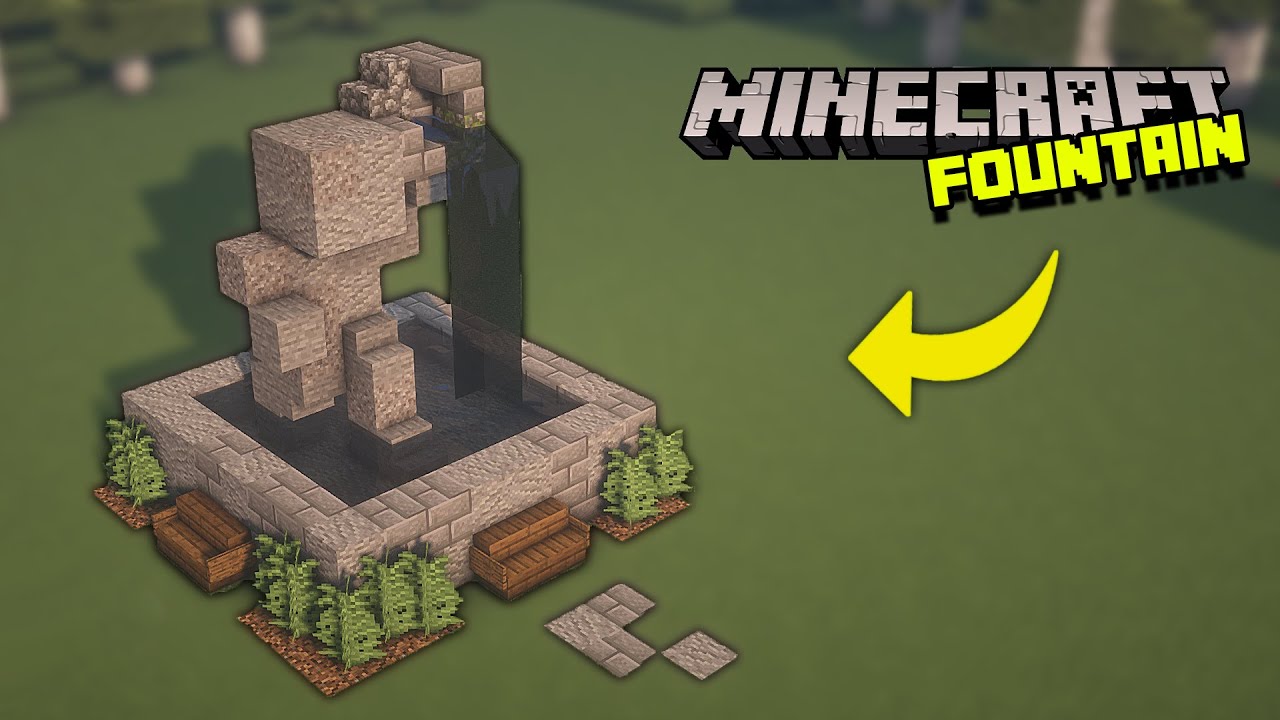 Minecraft: Fountain Tutorial / Designs