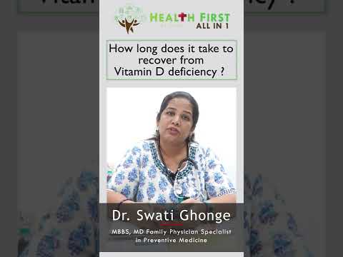 How long does it take to recover from vitamin D deficiency? #shorts #healthfirst #vitamind #doctor