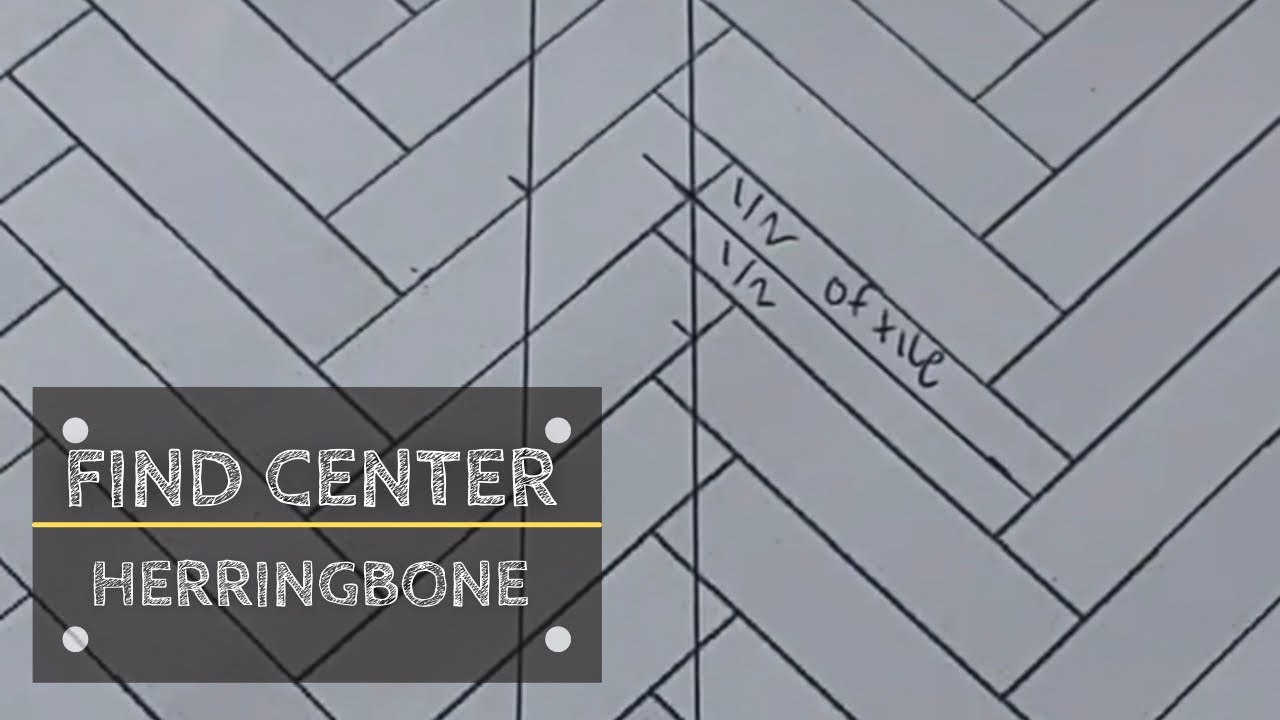 Diy herringbone pattern, Finding center