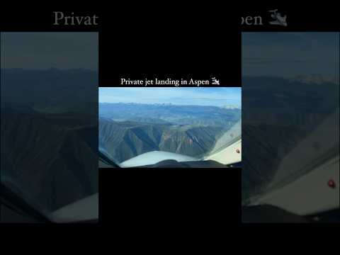 Landing in Aspen #planelanding #aspen #planespotting #avgeeks #privatejet #aviation