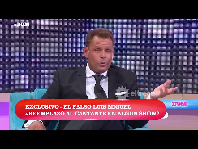 Doble de Luis Miguel admite que lo cubrió en concierto