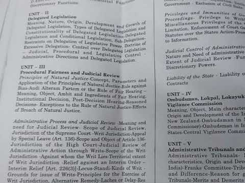 Syllabus BA LLB hons