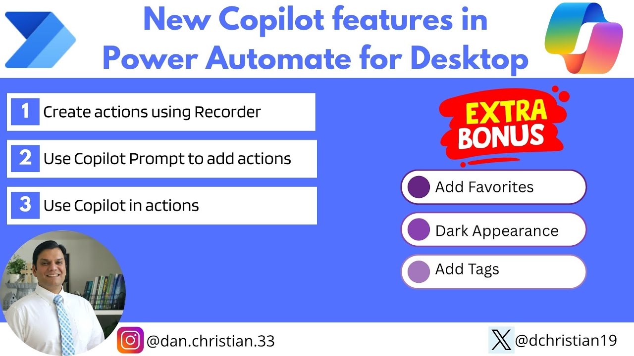 NEW Copilot features in Power Automate for Desktop