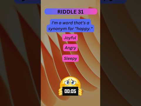 Wordplay Riddle: What's Another Word for 'Happy'? 😃