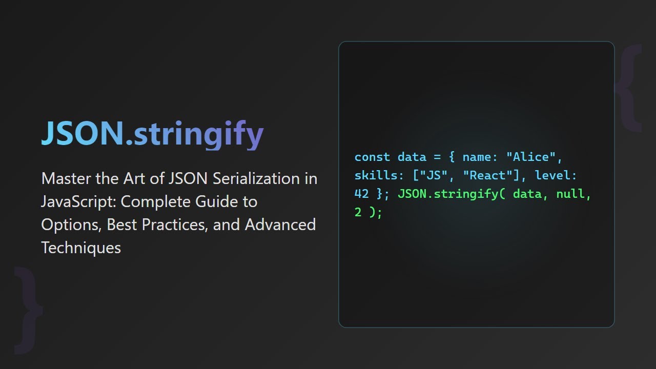 JSON.stringify() Explained: The Ultimate Guide for Beginners