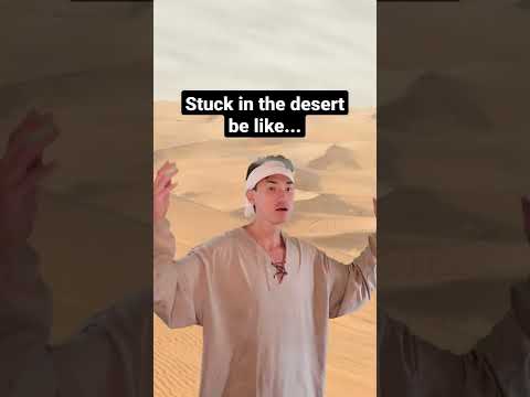 Stuck in the desert with no survival skills....