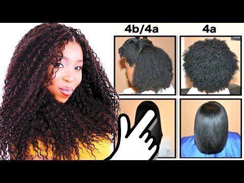 Natural Hair Types EXPLAINED In Detail w/ PICTURES! 4C 4B & 4A HAIR CHART!