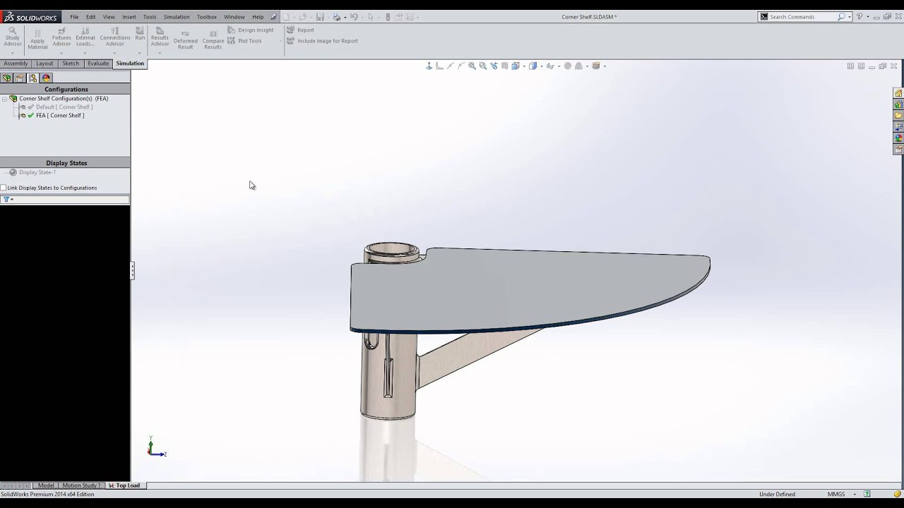 SolidWorks 2014 - Static Simulation Study