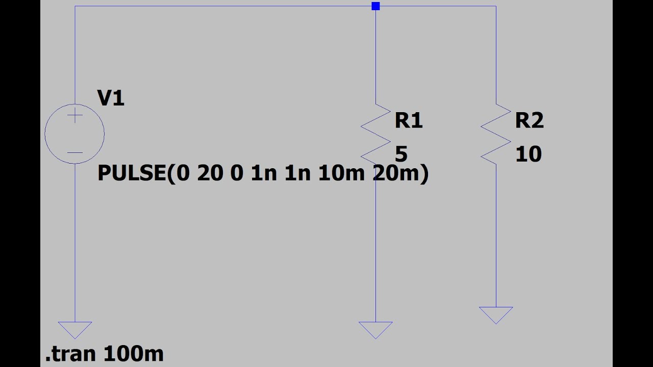 Electronic Basic 1:LTSpice Pulse Generator Basic creating square wave parallel resistors: