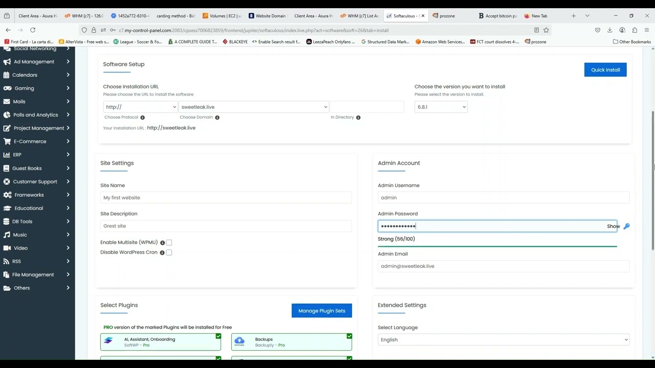 How To Install Wordpress On Cpanel Using softaculous