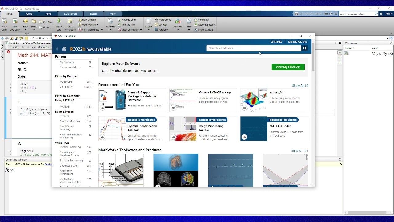 Matlab - Optimization Toolbox