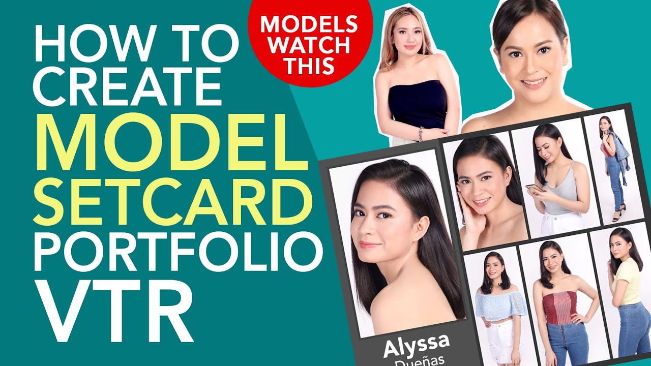 How To Create a Model SetCard | Portfolio | VTR ( Model Tips ) | Direk Lambert