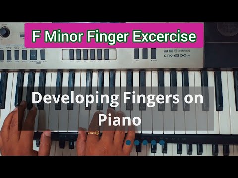 F Minor Scale Piano (With Finger Exercise) | Strengthening Fingers on Keyboard | Piano Tutorial
