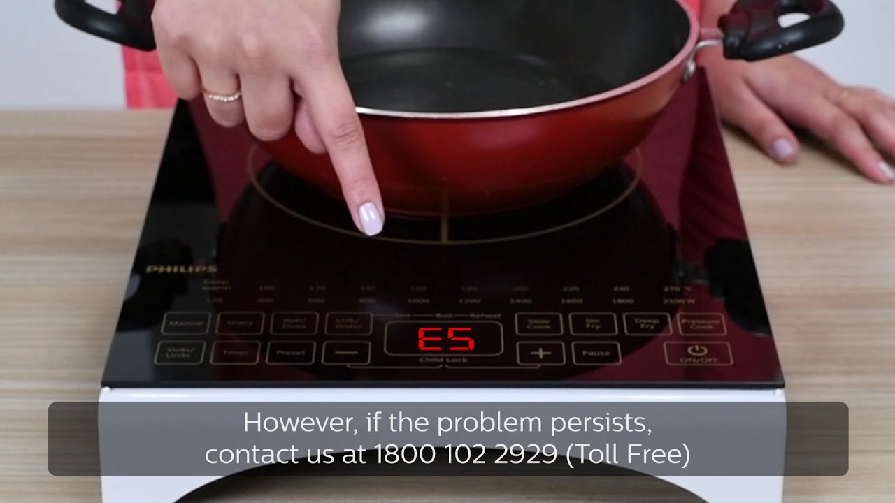Indian Market: Troubleshooting of Error Codes - E5 & E6 for Philips Induction
