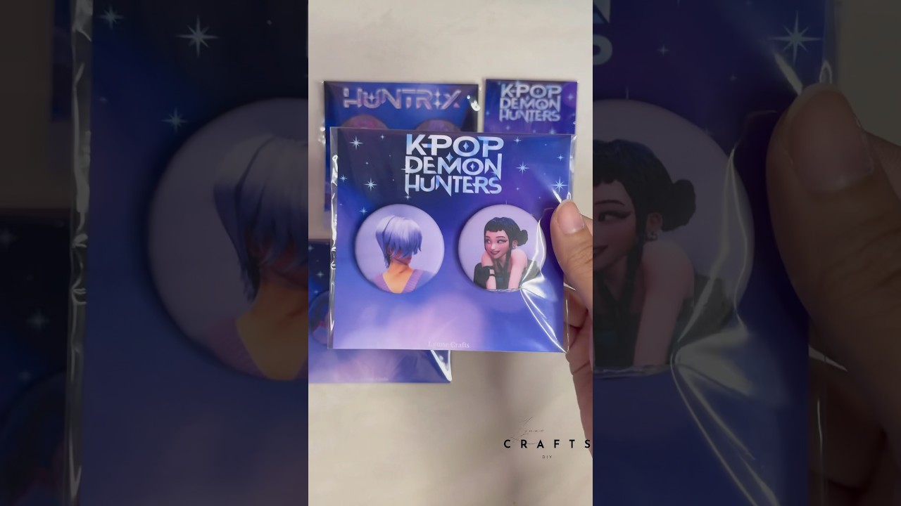 Unofficial Pin Kpop Demon Hunter #kpopdemonhunters #rumi #huntrix #zoey #jinu #sajaboys #pins #badge