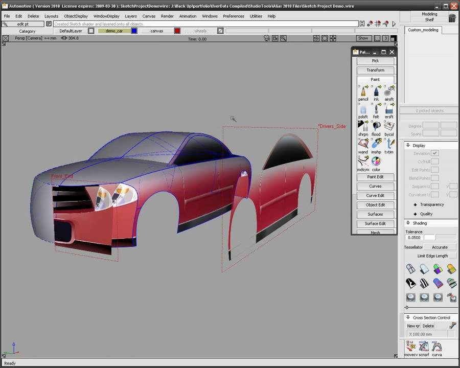 Autodesk Alias Design 2010 Project Sketch