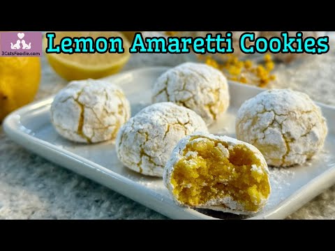 Easy chewy gluten-free Lemon Amaretti Cookies