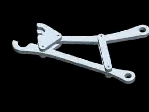 Four Bar Mechanism Release Latch by LucidOne - Thingiverse