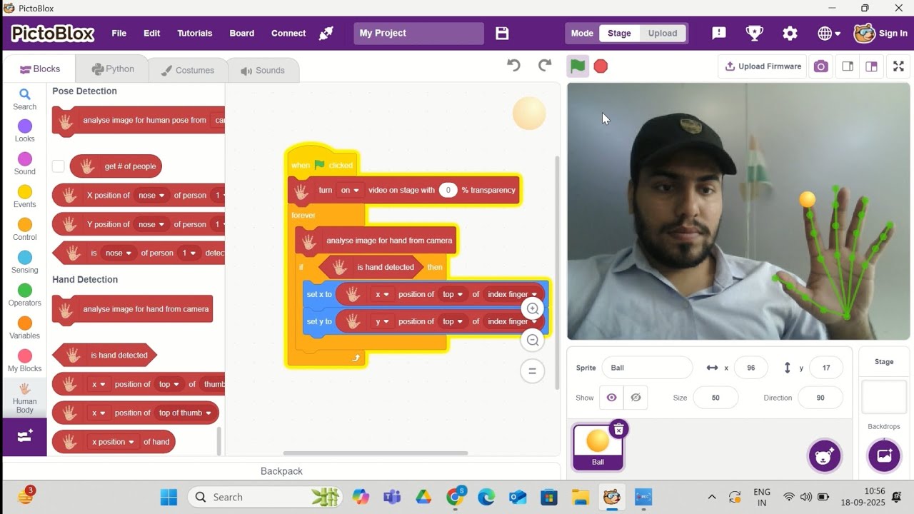 Pictoblox | Finger Tracking With AI | Codeavour 7.0 | Skillfull Mind Activity