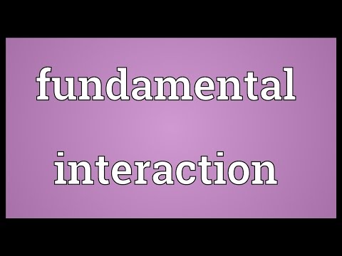Fundamental interaction Meaning