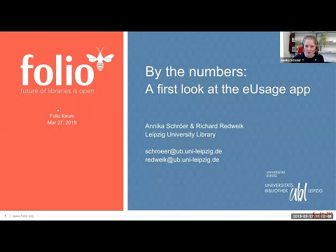 FOLIO Forum - By the Numbers: A First Look at the eUsage App