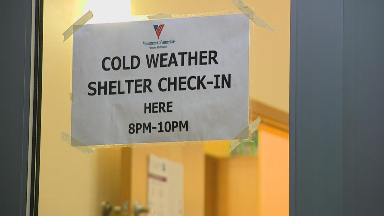 Cold weather shelters open in Snohomish County as freezing temperatures arrive