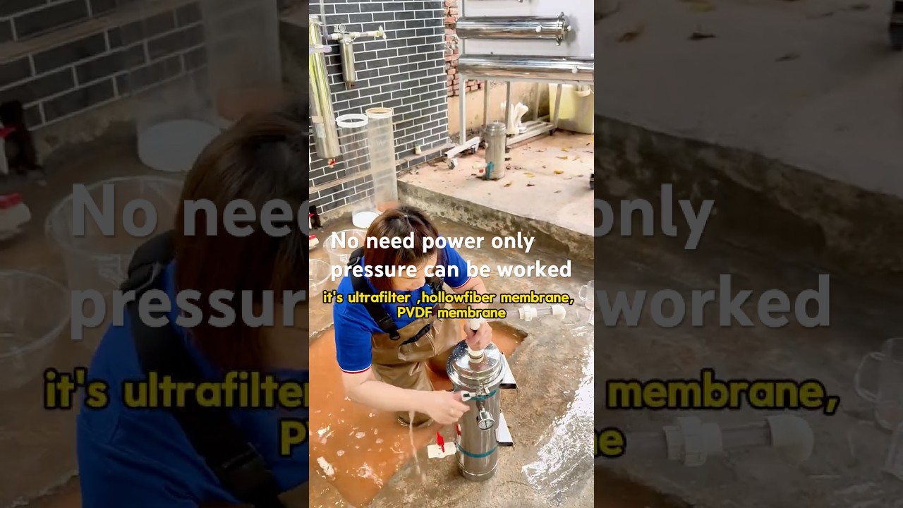 No need power , only one membrane one housing 0.1-0.4Mpa pressure can make the water clean ,#purity