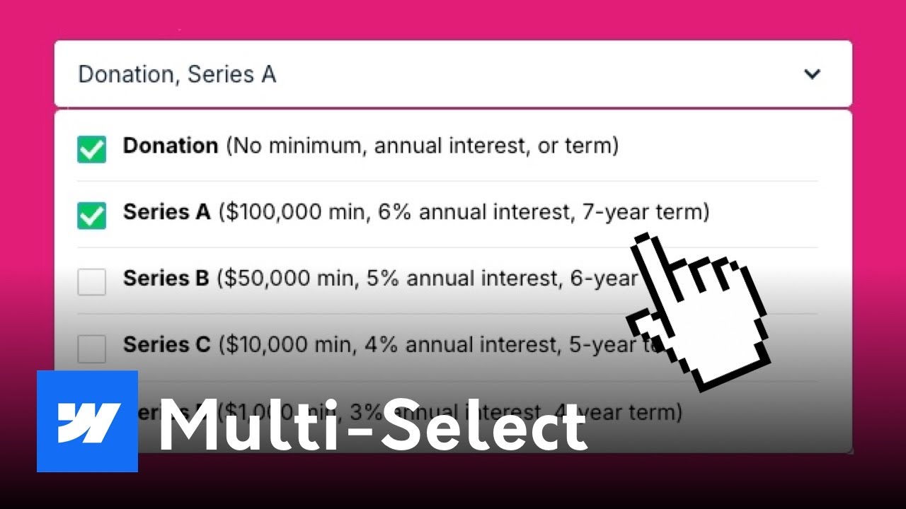 Create a Multi-Select Checkbox Dropdown in Webflow (Easy)