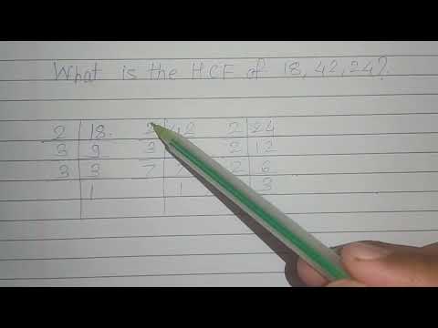 What is the HCF of 18, 42, 24? | 18, 42, 24 का HCF क्या है? ITI First Year WCS Solved MCQ