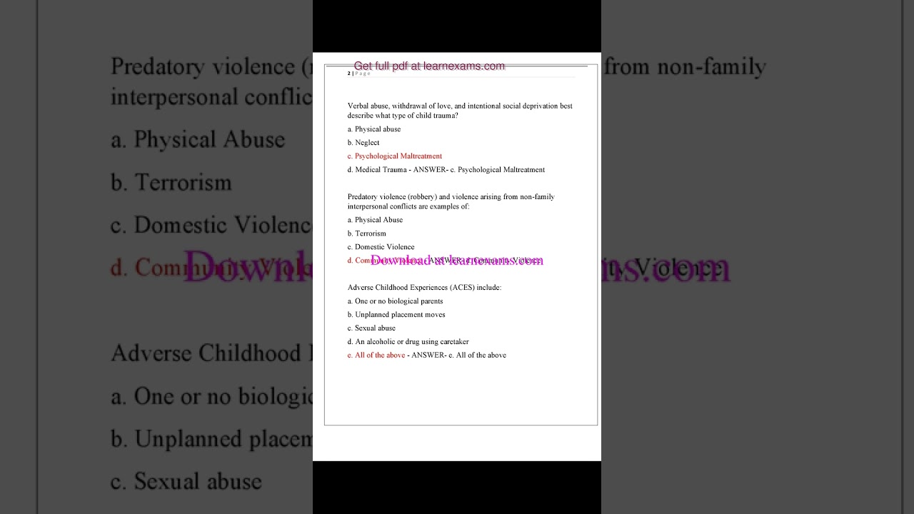 CWEL EXAM NEWEST ACTUAL EXAM QUESTIONS AND ANSWERS