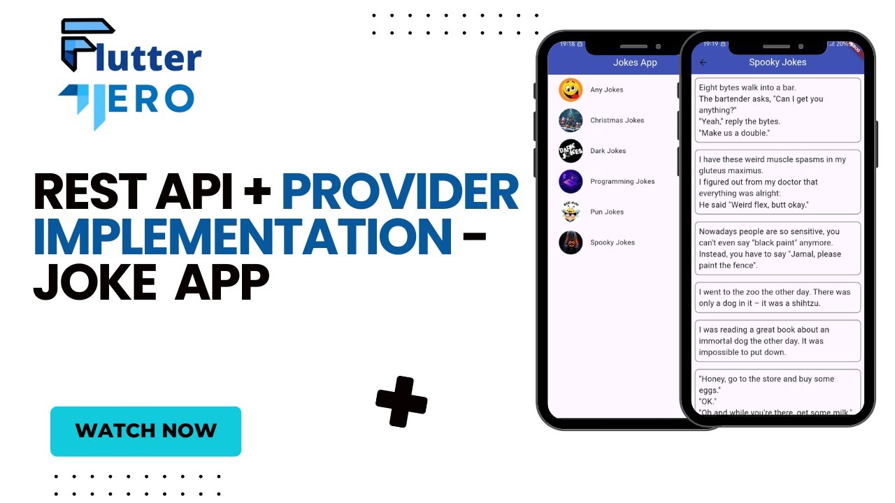 Flutter REST API Tutorial | Build a Jokes App with Provider State Management!