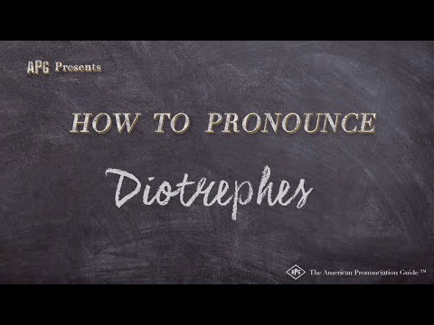 How to Pronounce Diotrephes (Real Life Examples!)