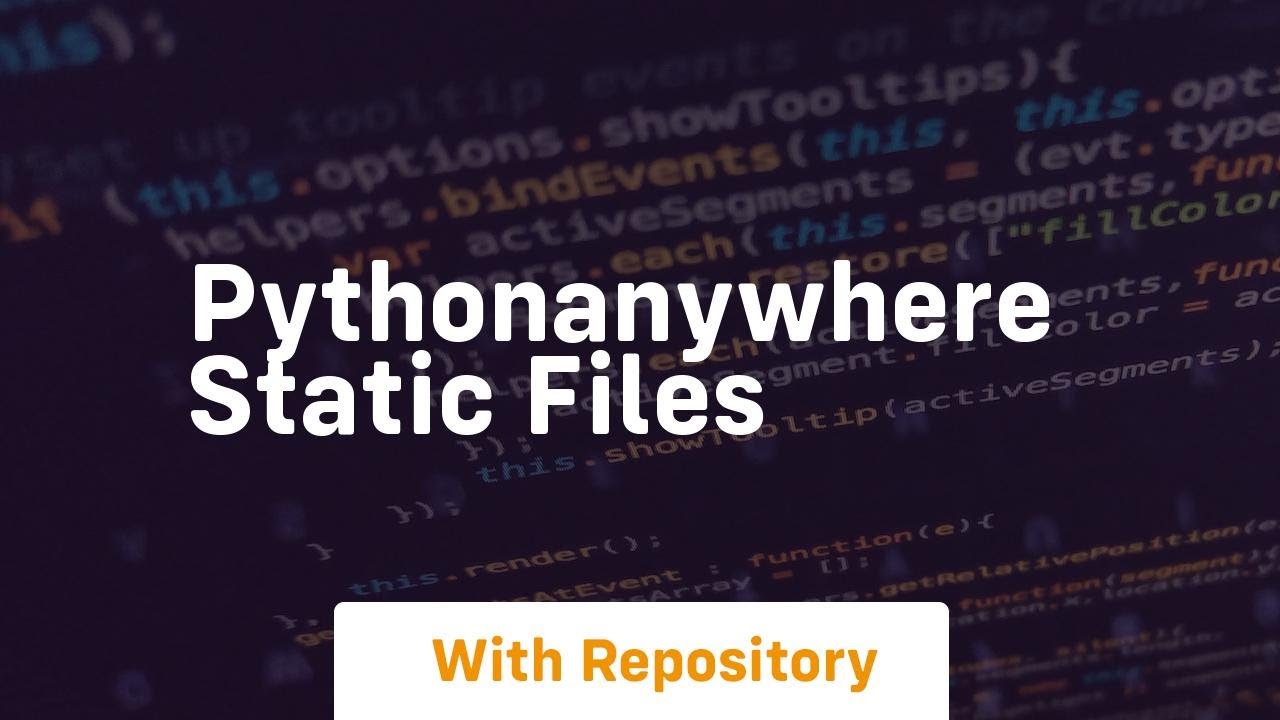 pythonanywhere static files