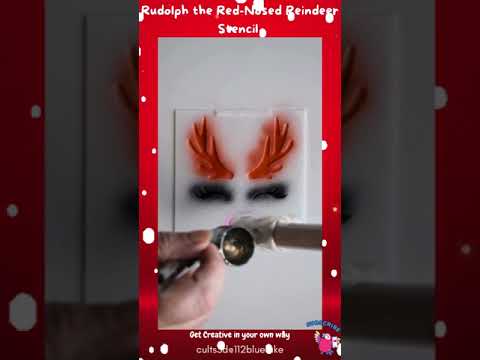 STL file Rudolph the Red-Nosed Reindeer Stencil 🎄 ・3D printing template ...