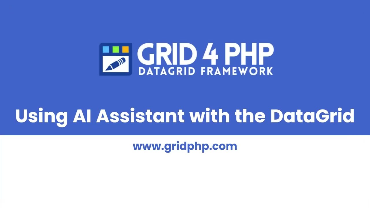 Using AI Assistant in Grid 4 PHP Framework