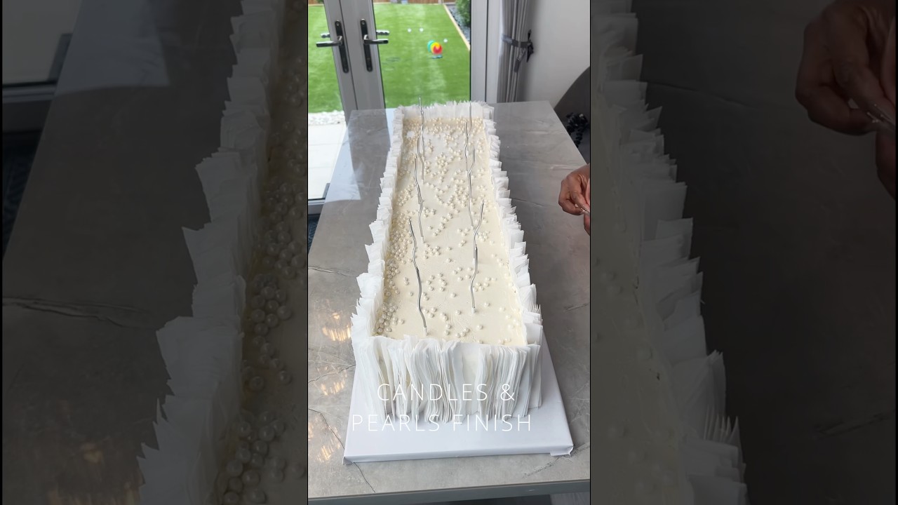 How this rectangle cake was made