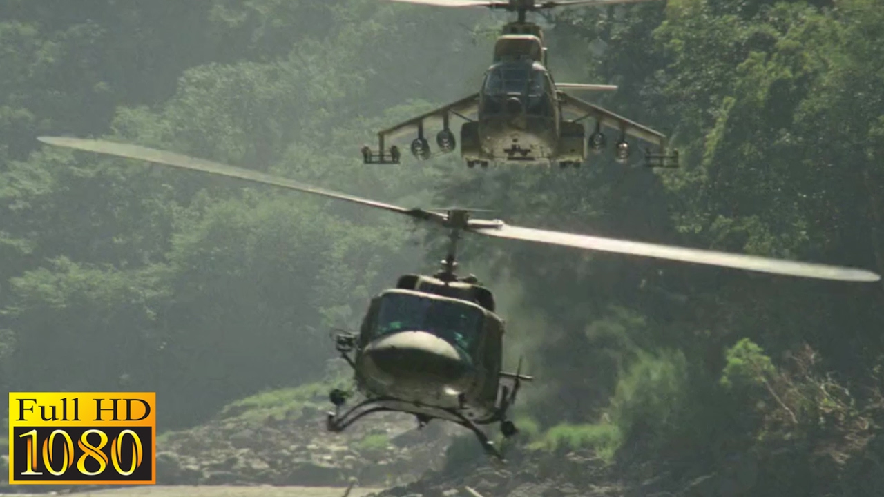 Rambo First Blood 2 (1985) - Helicopter Vs Helicopter Scene (1080p) FULL HD