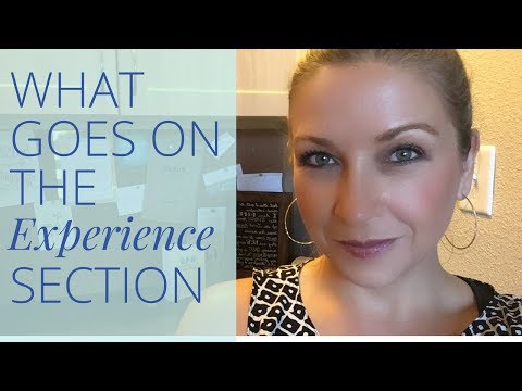 Resume Tips: Experience section