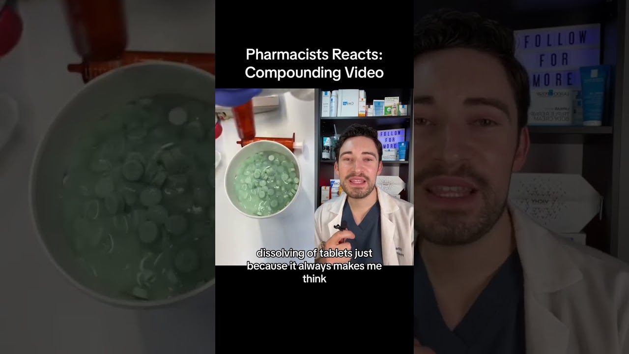 Tablets Dissolving in Compound #pharmacy #compoundingpharmacy #compounding #pharmacist #shorts