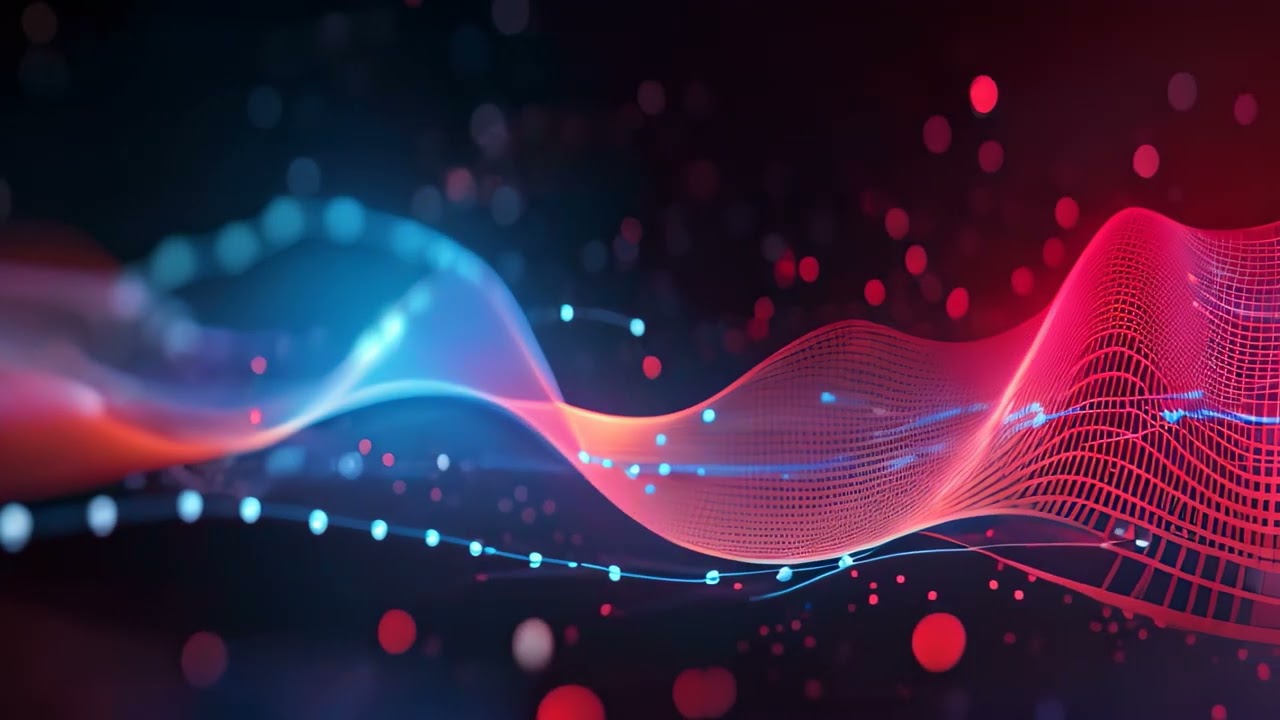 3D illustration of abstract technology digital background. Big data visualization. Abstract digital