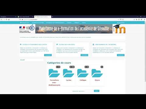 Niv0 Moodle ac grenoble connexion élève