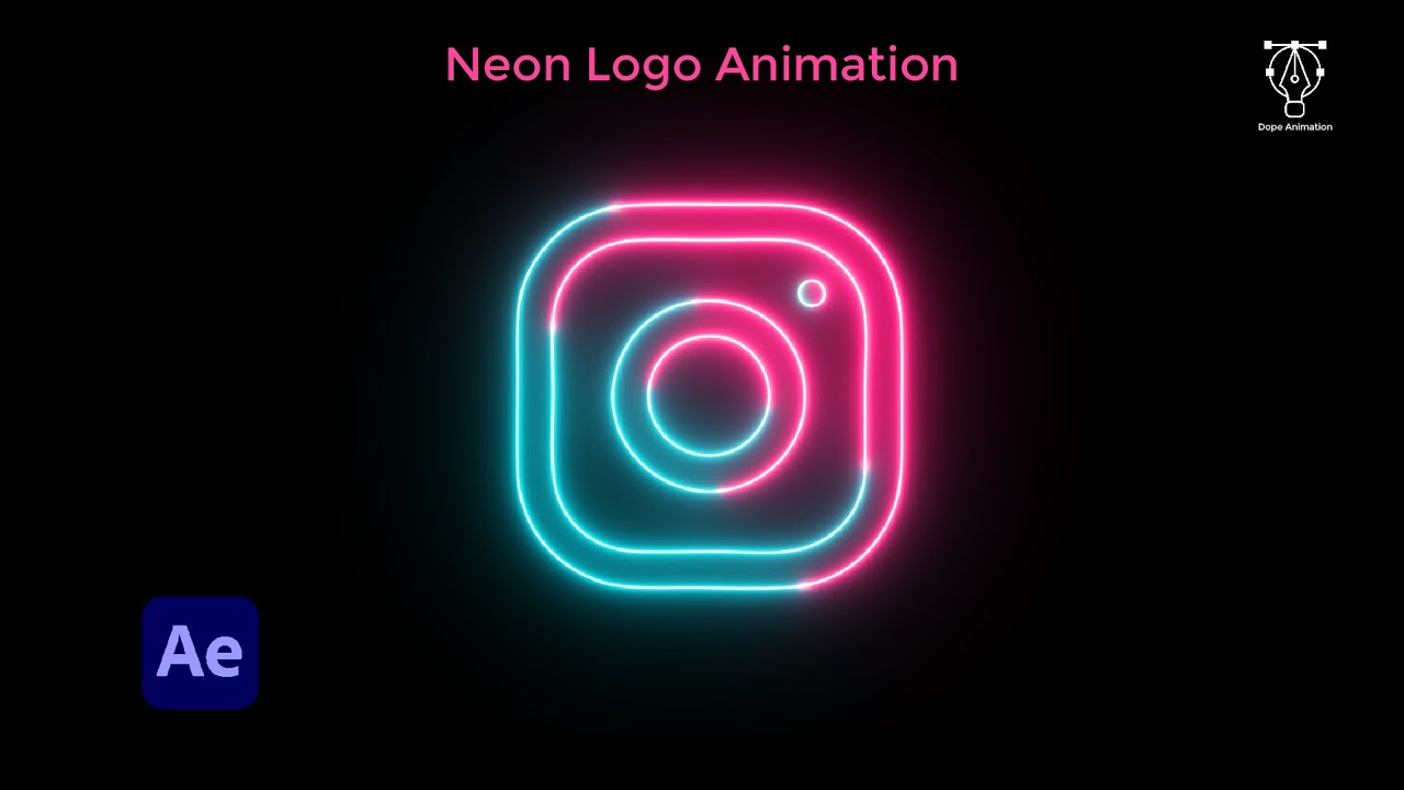Neon Logo Animation In After Effects Using free Plugin | Saber