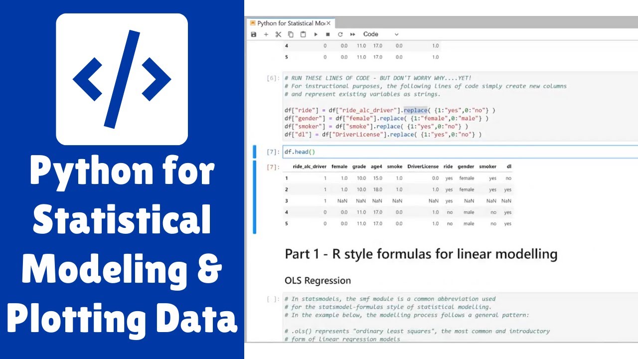 Python for Statistical Modeling and Plotting Data