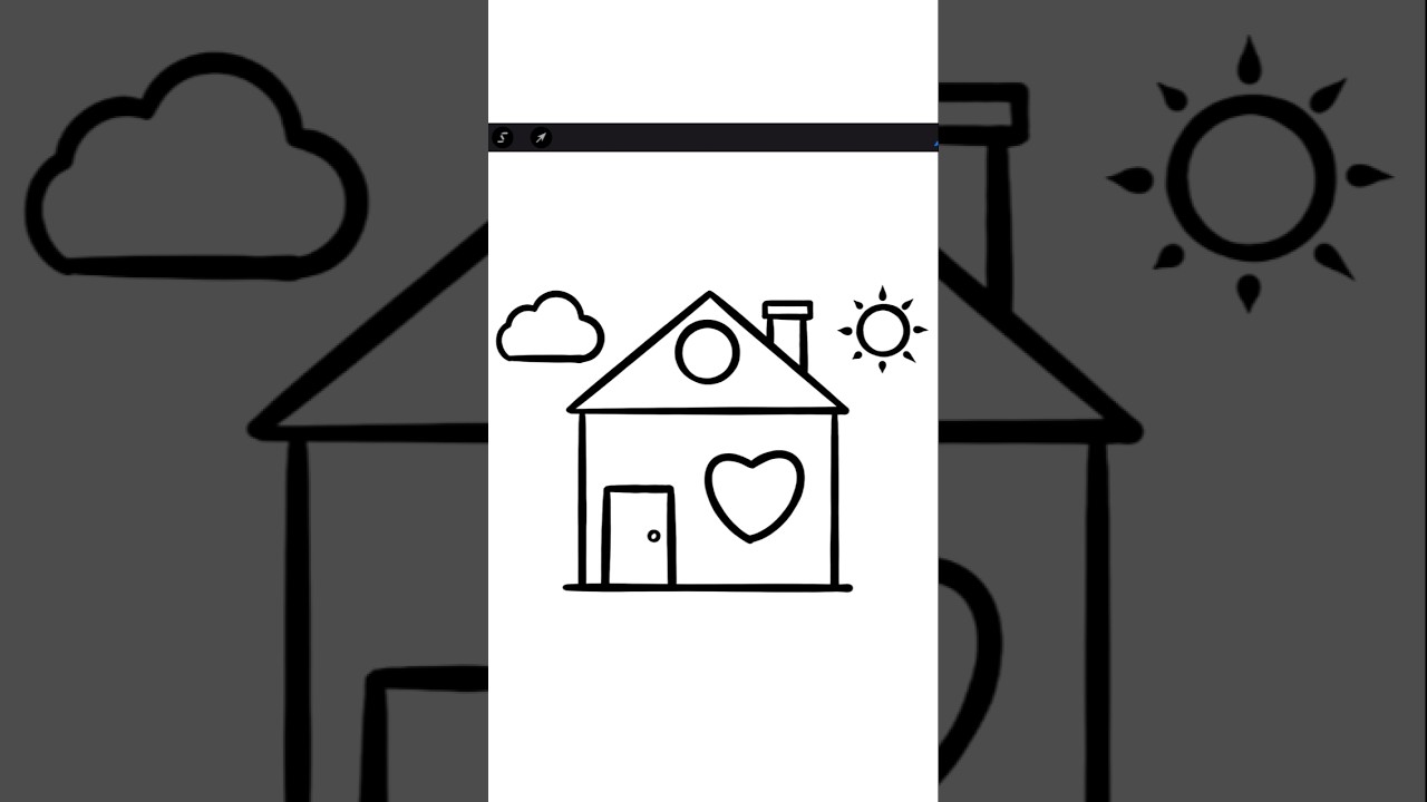 cómo dibujar una casa fácil paso a paso