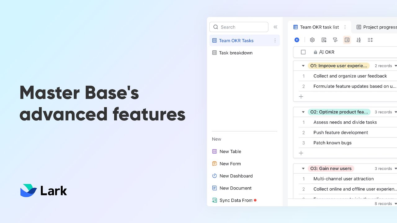 Lark 101 | Master Base’s Advanced Features | Unlock Full Potential of Lark Base