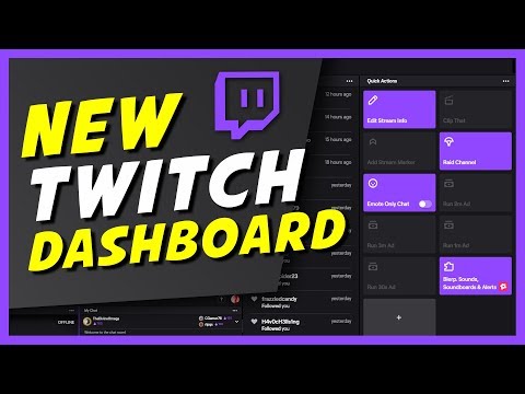 New Twitch Dashboard (Run Ads, Clip that, etc...)